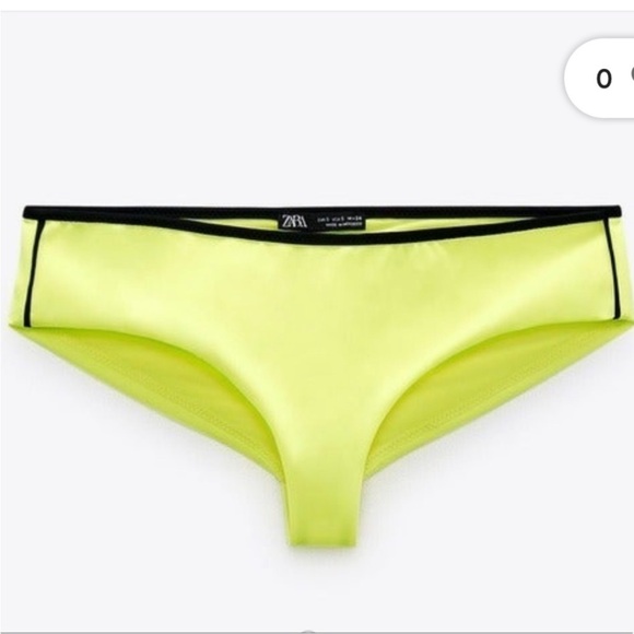 Zara | Swim | Neon Yellow Zara Bikini Bottom | Poshmark